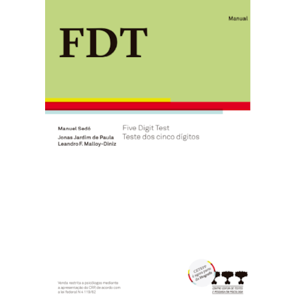 Teste FDT (Five Digit Test) - Compre Online | VdC