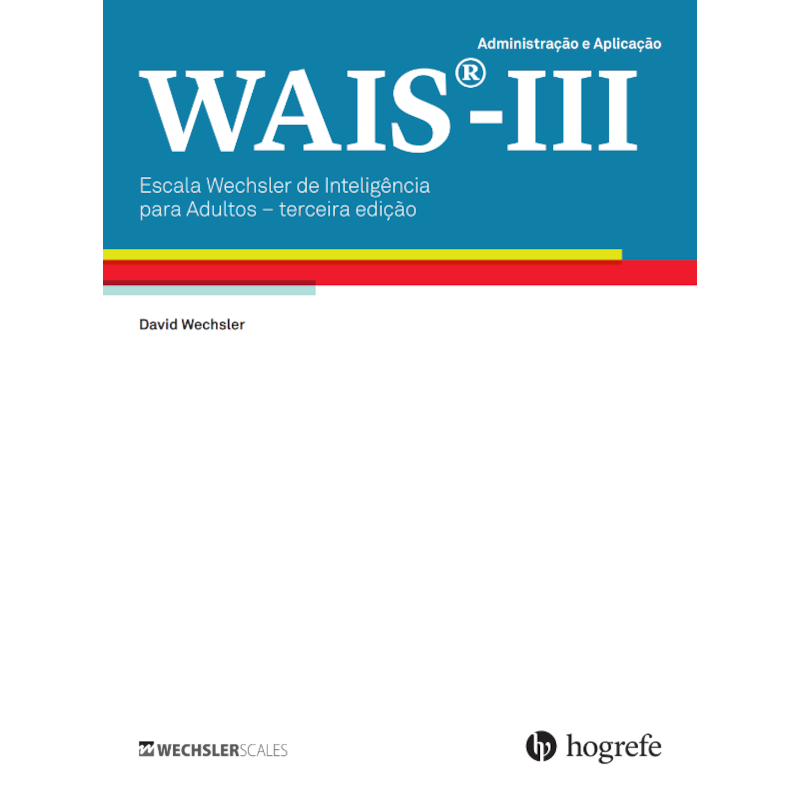WAIS III - Escala de Inteligência Wechsler para Adultos - Kit Completo ...